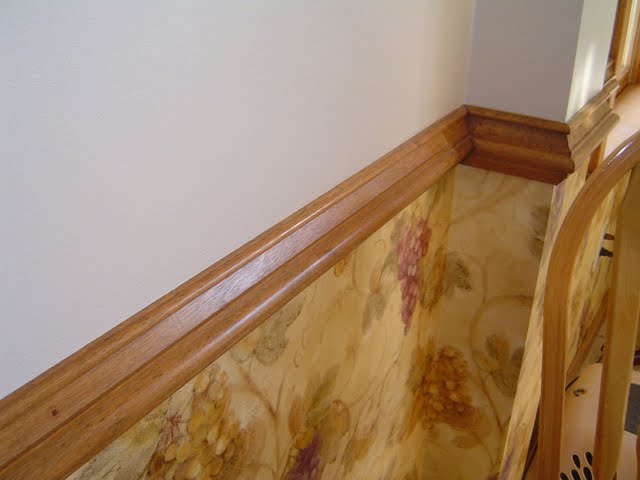 Installing Chair Rail Up Against a Staircase - HomeAdditionPlus.com